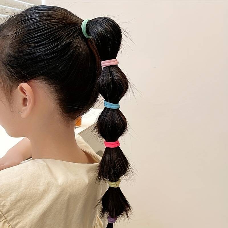 Baby Girl Hair Elastics Bobbles Small Kids Soft Bands Snag Free ...