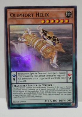 YUGIOH QLIPHORT HELIX NECH SUPER LIGHT PLAYED | eBay