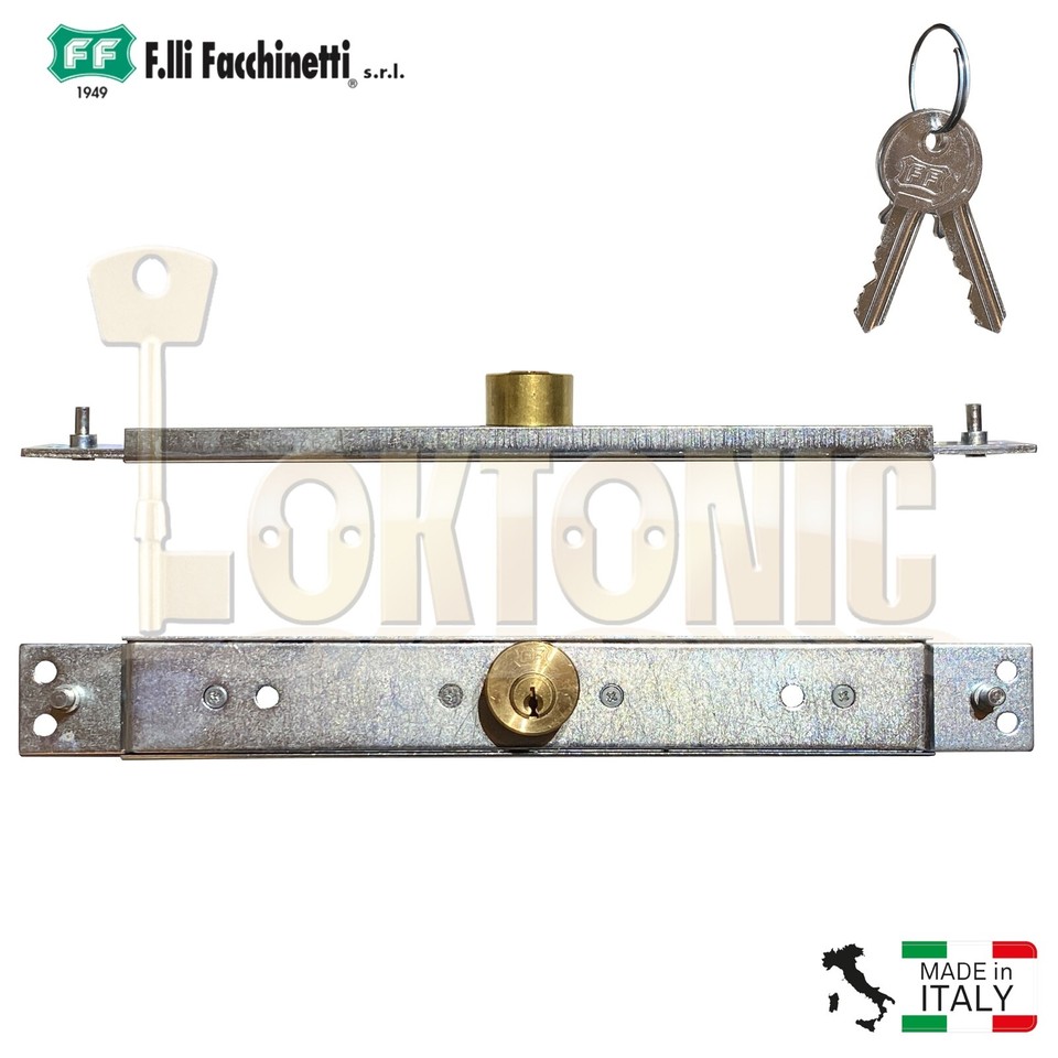 Facchinetti Heavy Duty Narrow Centre Roller Shutter Garage Door Lock ...