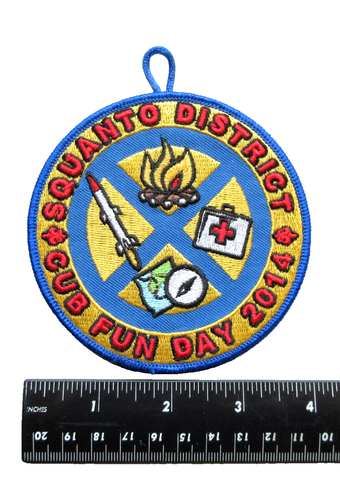 BOY SCOUTS BSA SQUANTO DISTRICT 2014 CUB FUN DAY COLLECTIBLE ROUND ...