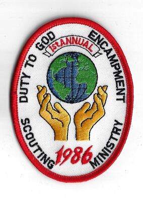 1986 Scouting Ministry 1st Annual Duty To God Encampment RED Bdr. [GT ...