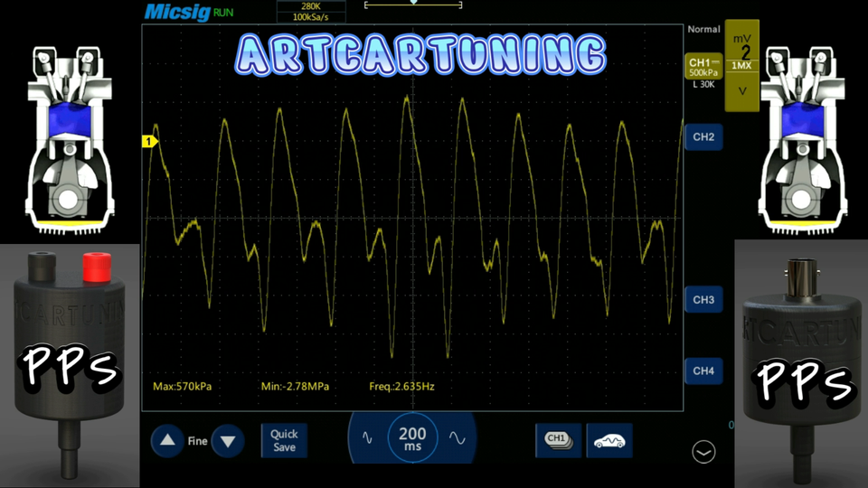 Automotive Pressure Pulse Sensor PPS Diagnostic Oscilloscope BNC ...