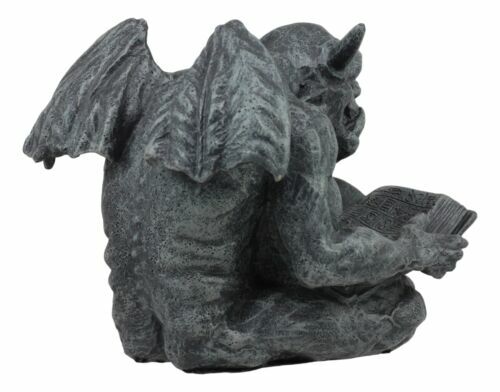 Ebros Gothic Horned Spell Reading Gargoyle Ward Figurine Sculpture ...
