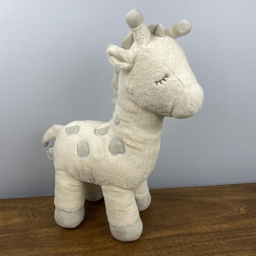 Kellytoy Giraffe Plush 17" Soft Rattle Stuffed Animal Baby Cream Gray ...