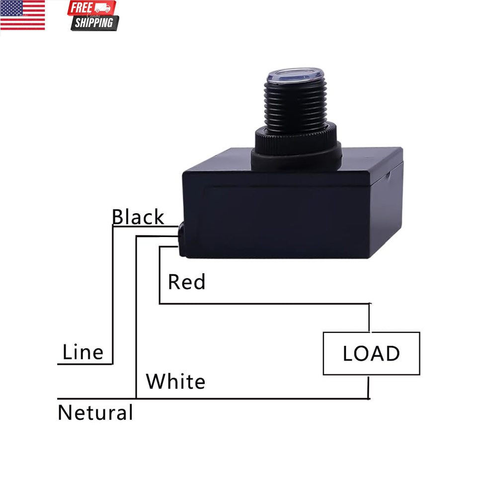 AC110-240V Photocell Light Sensor,5A Dusk to Dawn Outdoor Photoelectric ...