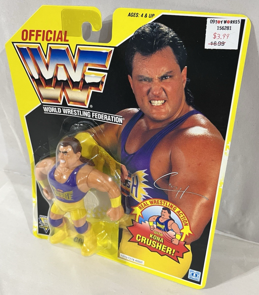 Crush Kona Crusher Series 7 WWF Wrestling 1993 Hasbro Action Figure NEW ...