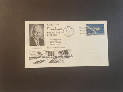 USA, Eisenhower Presidential Library Dedication, FDC 1962, Sc #1193 ...