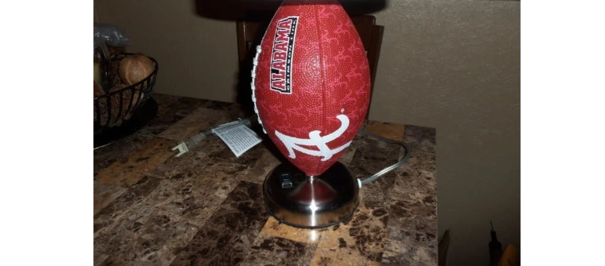 UNIVERSITY OF ALABAMA Football Table Lamp (Handcrafted) | eBay