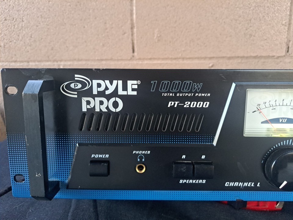 Pyle Pro PT-2000 1000W Fan-Cooled 2 Channel 19" Rack Mount Power ...