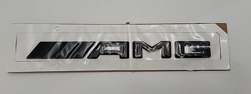 Gloss Blackout AMG Letters Trunk Emblem Badge Sticker for Mercedes Benz ...