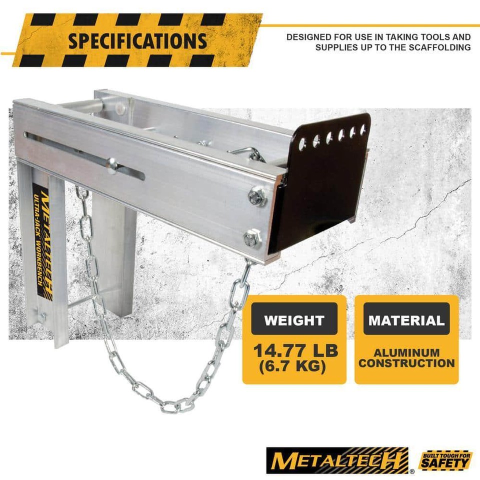 MetalTech Pump Jack Scaffolding 20.63"X7.81"X17.38" Aluminum+Weather ...