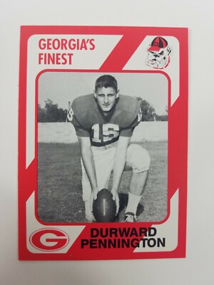 Durward Pennington 1989 Collegiate Collection UGA Georgia Bulldogs ...