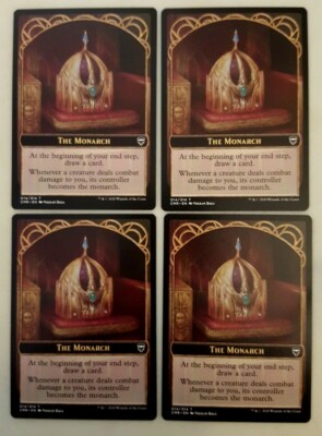 4x The Monarch Token (014/014) Commander Legends Magic the Gathering ...