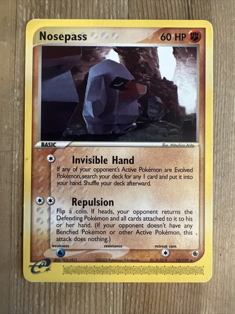 Pokémon TCG Nosepass EX Ruby and Sapphire 18/109 Regular Rare for sale ...