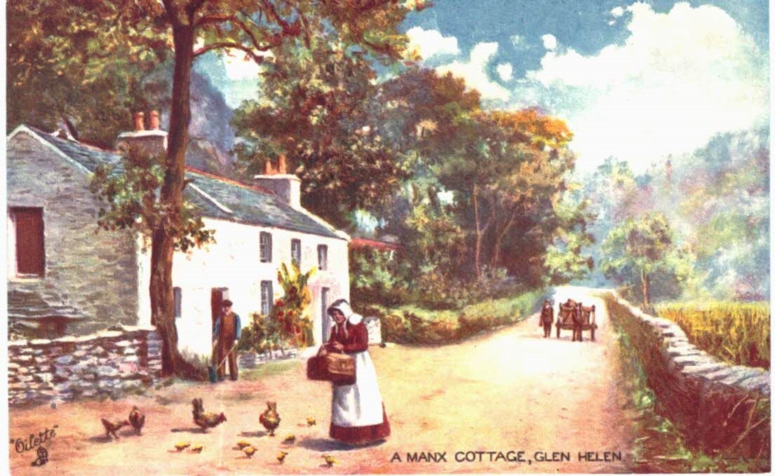 Isle Of Man Manx Glens Cottage Glen Helen Tuck's 7471 1910 UNUSED UK | eBay