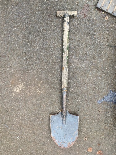 British Army Military Vintage 3 ft General Service Shovel Spade Land ...