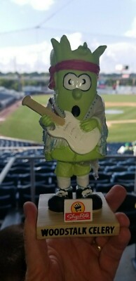 MR CELERY WOODSTOCK BOBBLEHEAD BLUE ROCKS MASCOT SGA KC ROYALS HENDRIX ...