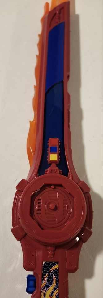 Power Rangers Toy Super Ninja Steel Red Superstar Blade Lights Work | eBay