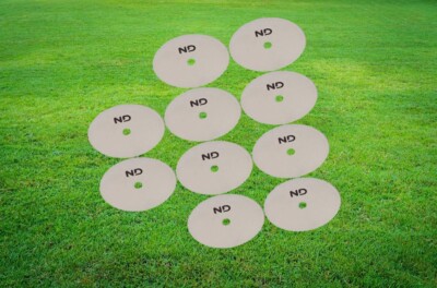 T20 Discs Cricket Inner Fielding Disc Markers White Field Circles Set ...
