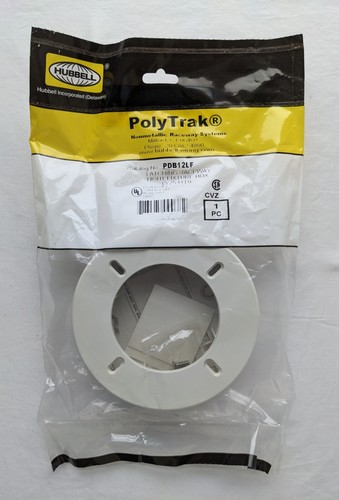 Hubbell PDB12LF Surface Non-Metallic Raceway Round Light Fixture Box ...