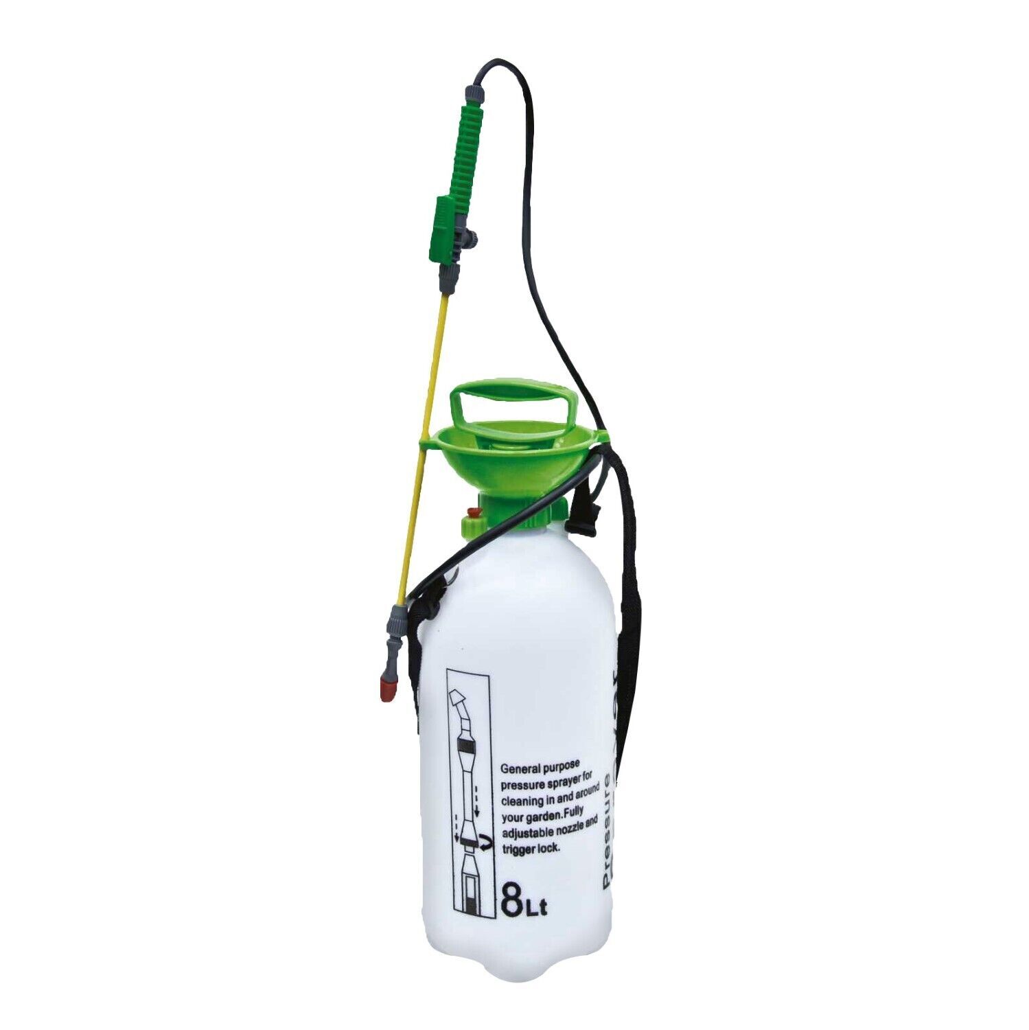 8L / 10L Garden Pressure Weed 2L / 5L Spray Bottle Hand Pump Water ...