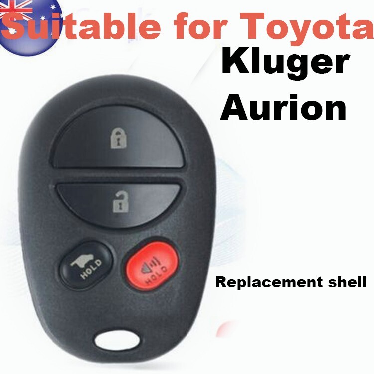 2X 4B Remote Car Key Shell Fob Suitable for Toyota Kluger Aurion 2006 ...