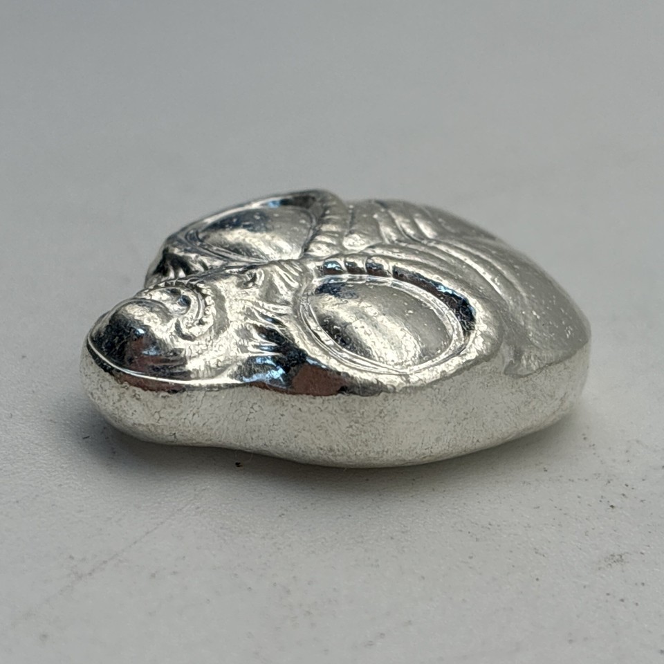 Silver Alien 3D Art Bar Monarch Precious Metals 2oz Hand Poured .999 ...