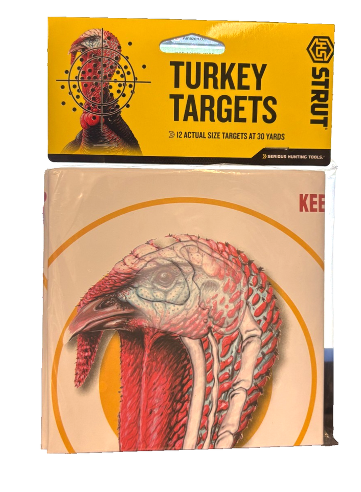 Strut 11" x 11" Hunting Practice Turkey Targets 12Pk Lot of 6 (72 ...