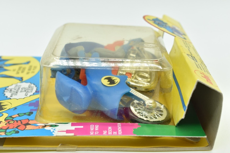 Batman - STUNT CYCLE MOC, Gyro Motorized, Rare Vintage 1979, AHI, DC ...