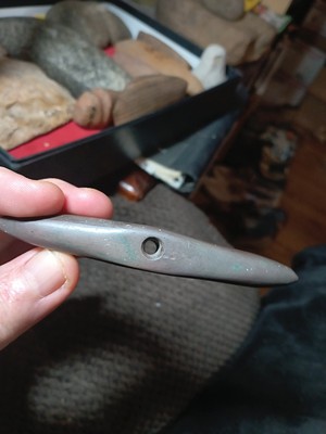 Authentic Ohio Red Banded Slate Pick Bannerstone Indian Arrowhead ...