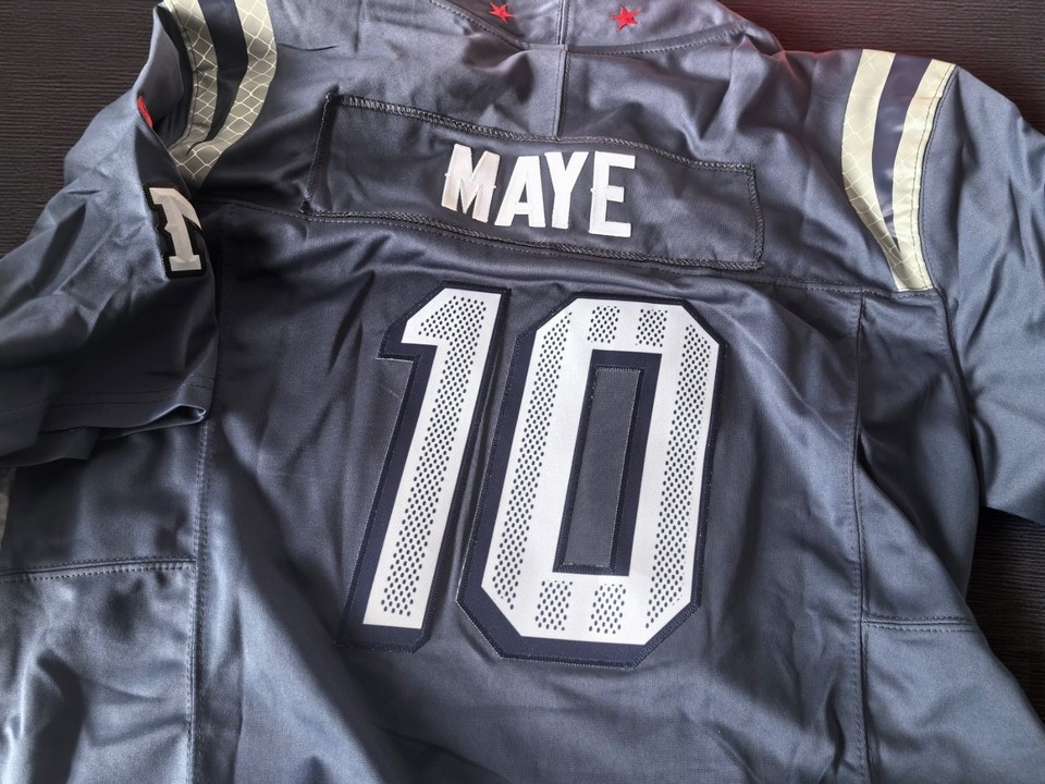 Drake Maye #10 New England Patriots Rivalries Jersey - Size Large | eBay