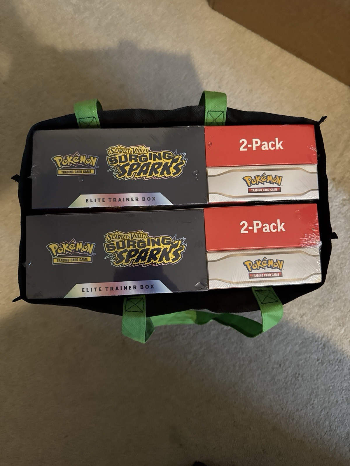 Pokemon Surging Sparks Elite Trainer Box and Booster Bundle Costco, 2 ...