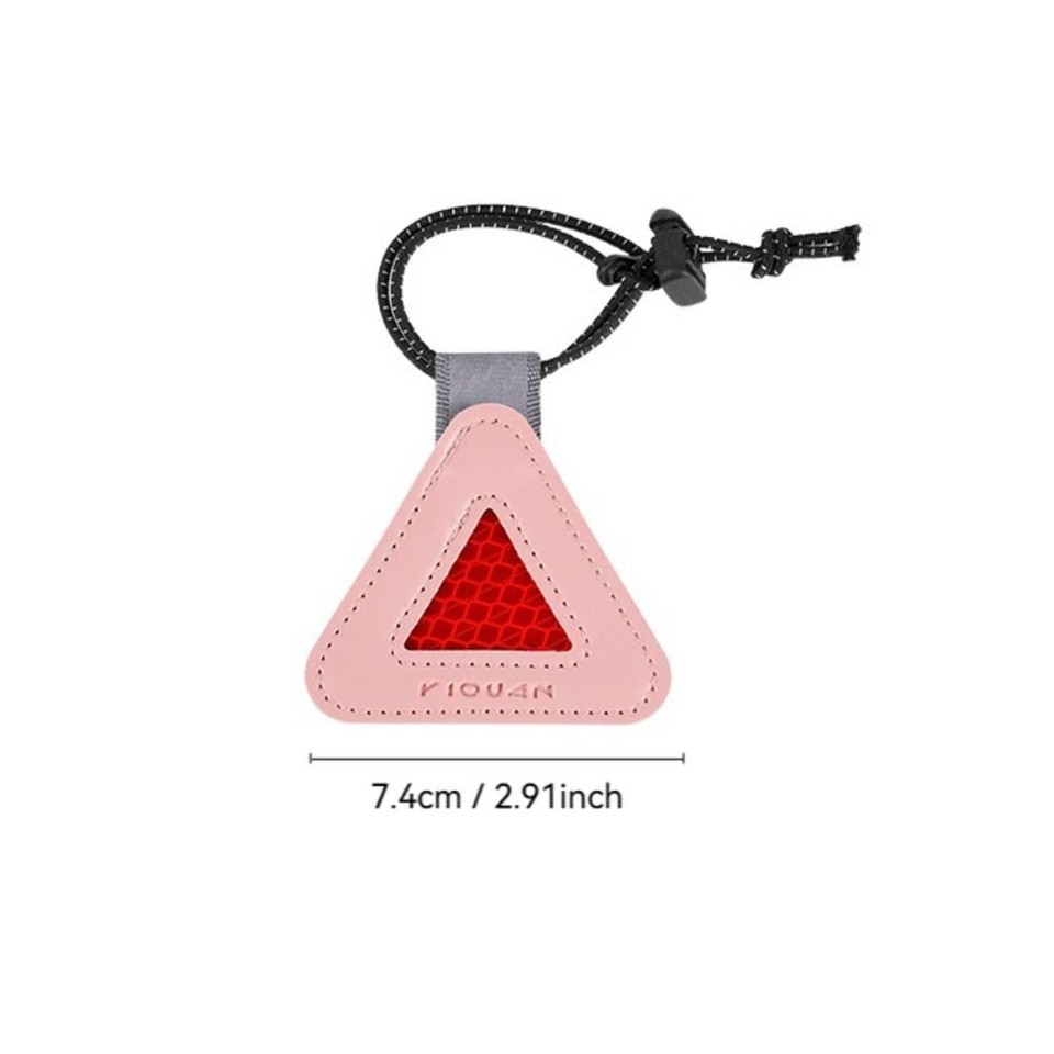 Night Riding Triangle Warning Pad Reflective Triangle Sign Bike ...