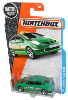 Matchbox Green Toyota Prius Taxi (2015) Mattel Die-Cast Toy Car 9/125 ...