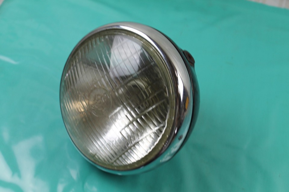 7" Lucas SS700P Headlight Bucket and Lucas Lens Triumph 500 650 750 ...