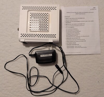 arris surfboard sb6190 cable modem white DOCSIS 3.0 Pre-owned | eBay