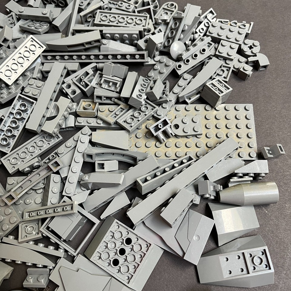 1 lb Lot Dark Gray Lego Piece Huge Bulk Lot Mixed Bricks Parts Star ...