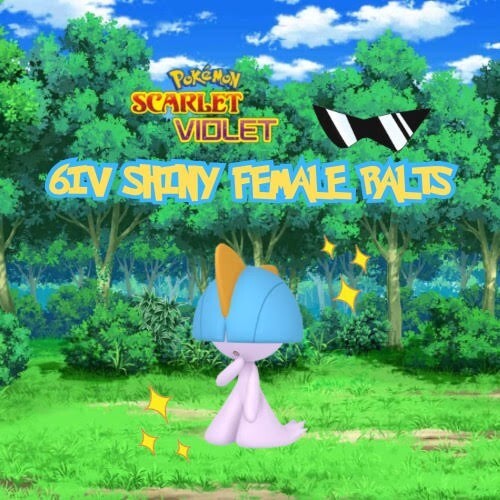 ⭐ 6IV SHINY FEMALE RALTS ⭐ POKEMON SCARLET & VIOLET | eBay