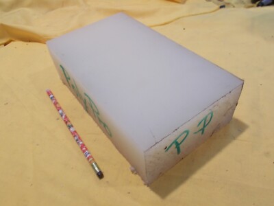 POLYPROPYLENE BAR machinable plastic poly flat stock sheet 2 7/8 x 5 1/ ...