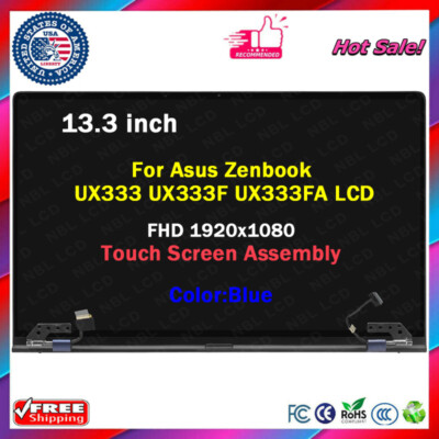 13.3" For ASUS Zenbook UX333 UX333F LED LCD Display Touch Screen Panel ...