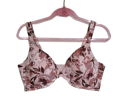 Jessica Simpson Pink Floral Bra Underwire Size 40C | eBay