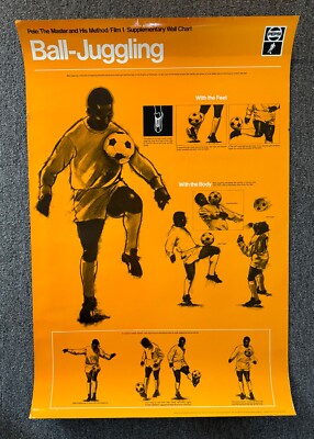 Ultra Rare Poster / Pele: The Master and His Method / Ball-Juggling ...