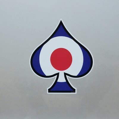 MOD RAF Target Roundel Ace of Spades Vinyl Sticker Decal For Car Van ...