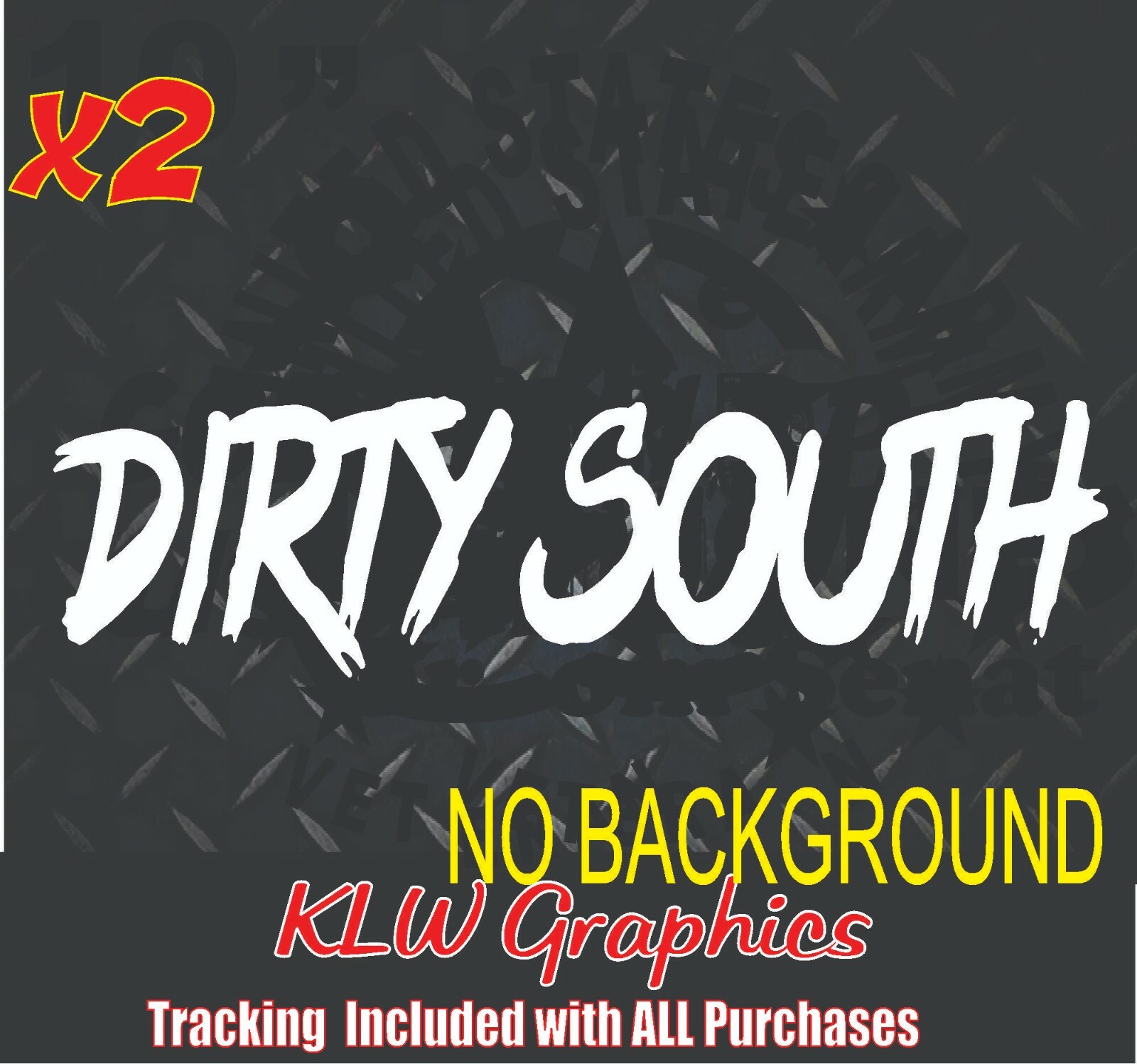 Dirty South Decal Sticker Turbo Diesel Truck Car Southern Pride Georgia ...