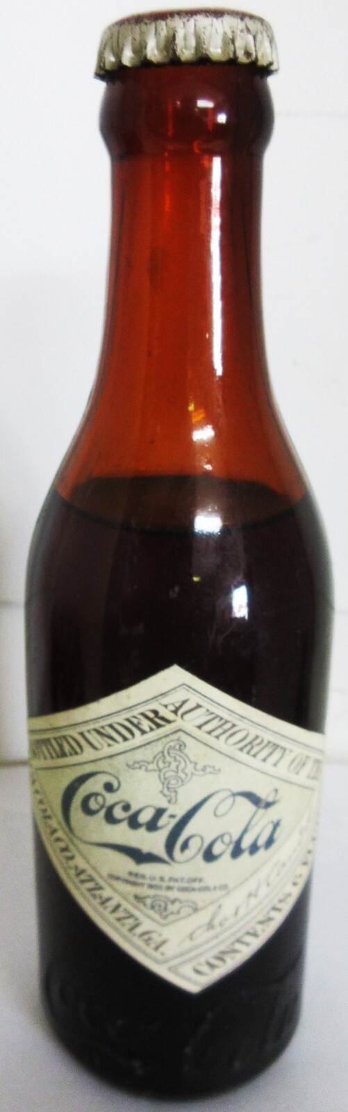 Coca-Cola Straight Sided Brown Glass Bottle Pittsburg, PA. circa 1890 ...
