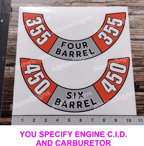 MOPAR 1972 1973 1974 440 Four or Six Barrel Air Cleaner sticker ...