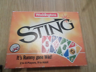 STING CARD GAME WADDINGTONS CARD GAME RUMMY BASED FREE POST | eBay UK