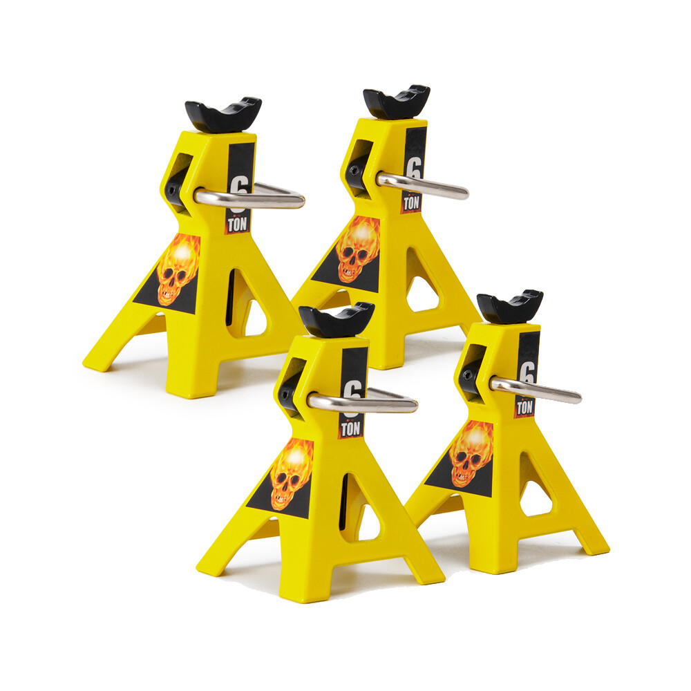 4pcs Metal Adjustable Jack Stands for Axial SCX10 Wraith TRX4 D90 RC ...