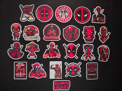 Deadpool Vinyl Stickers Movie Superhero Marvel Comics Chibi Anime ...