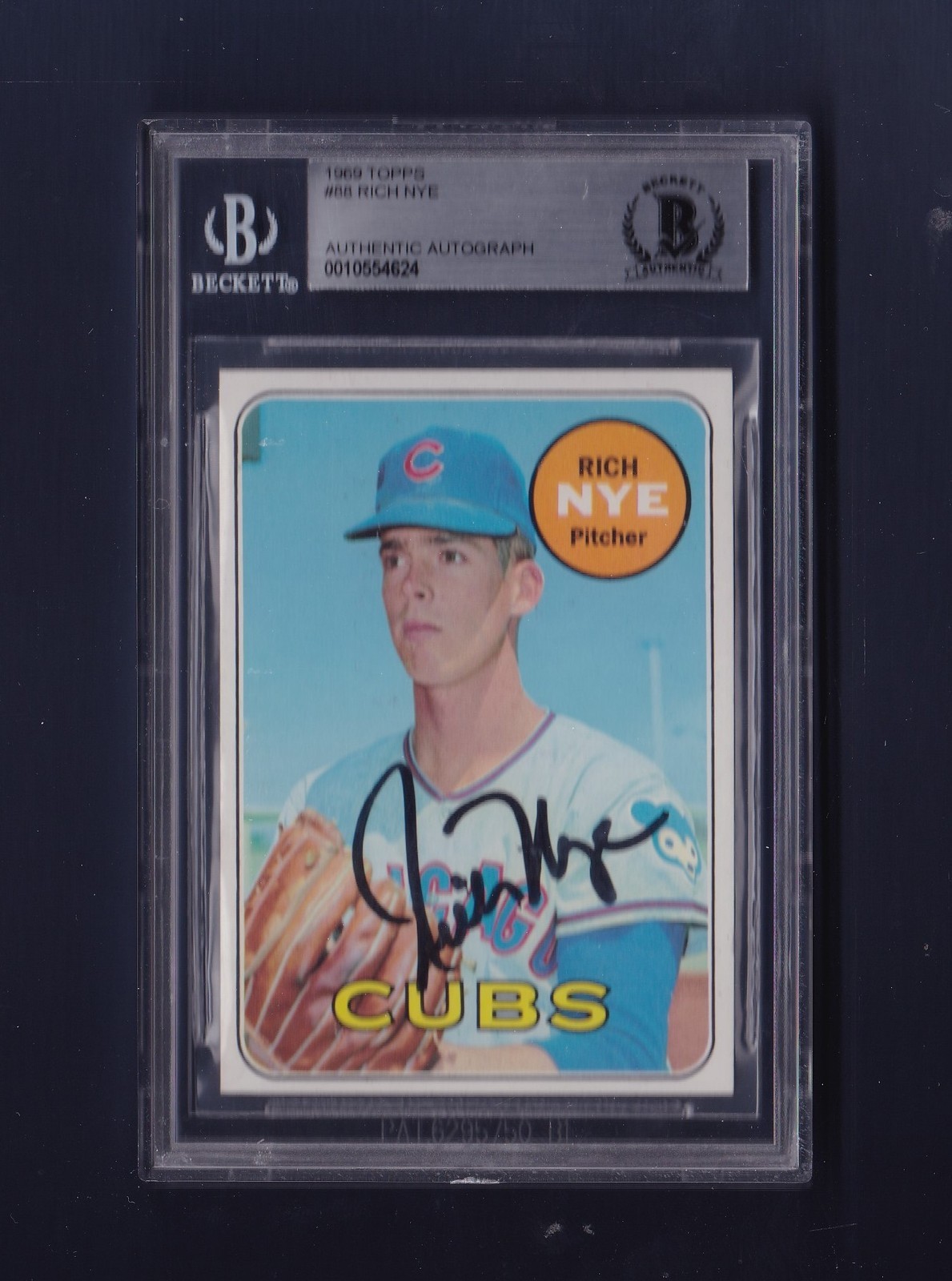 Rich Nye signed Chicago Cubs 1969 Topps BB card Beckett Authenticated ...